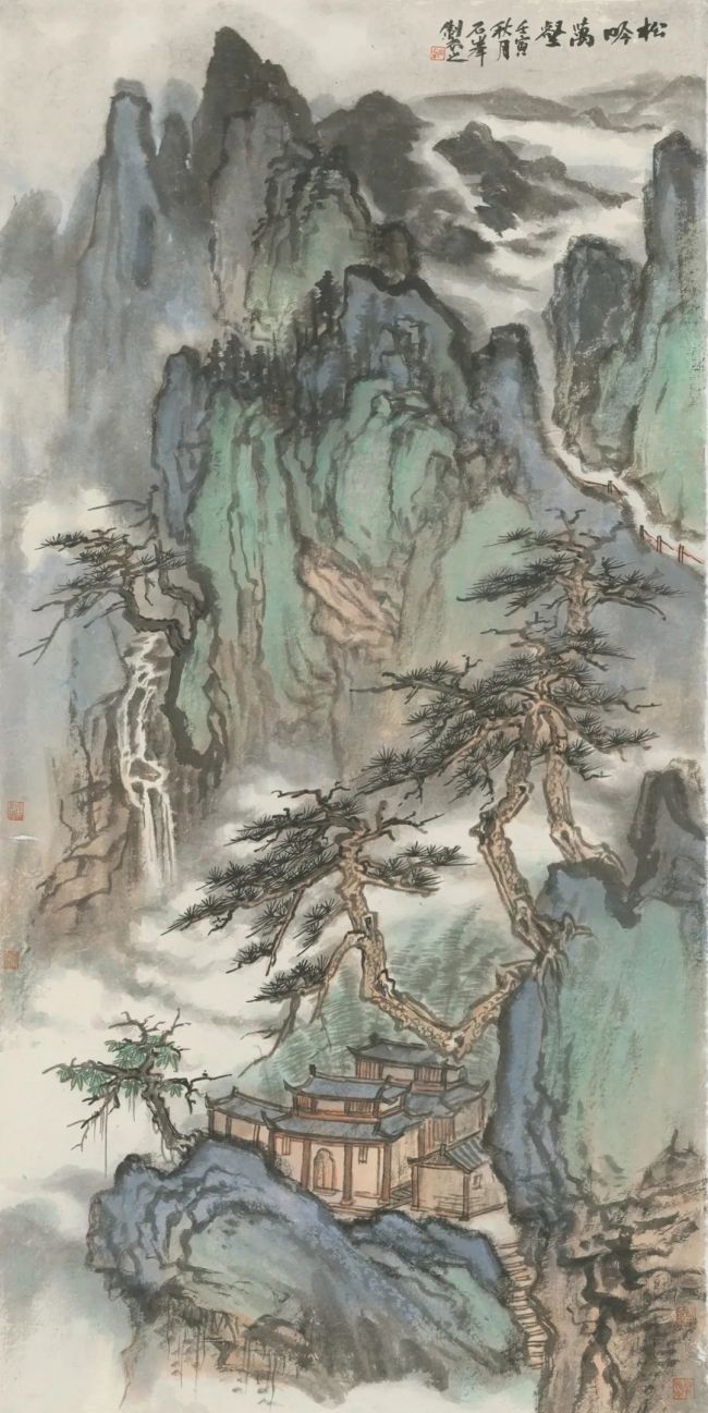 丹青映江山 奋进新征程，“信彼南山——石峰中国山水画作品展”在湖南省画院美术馆开展_山东站_中华网